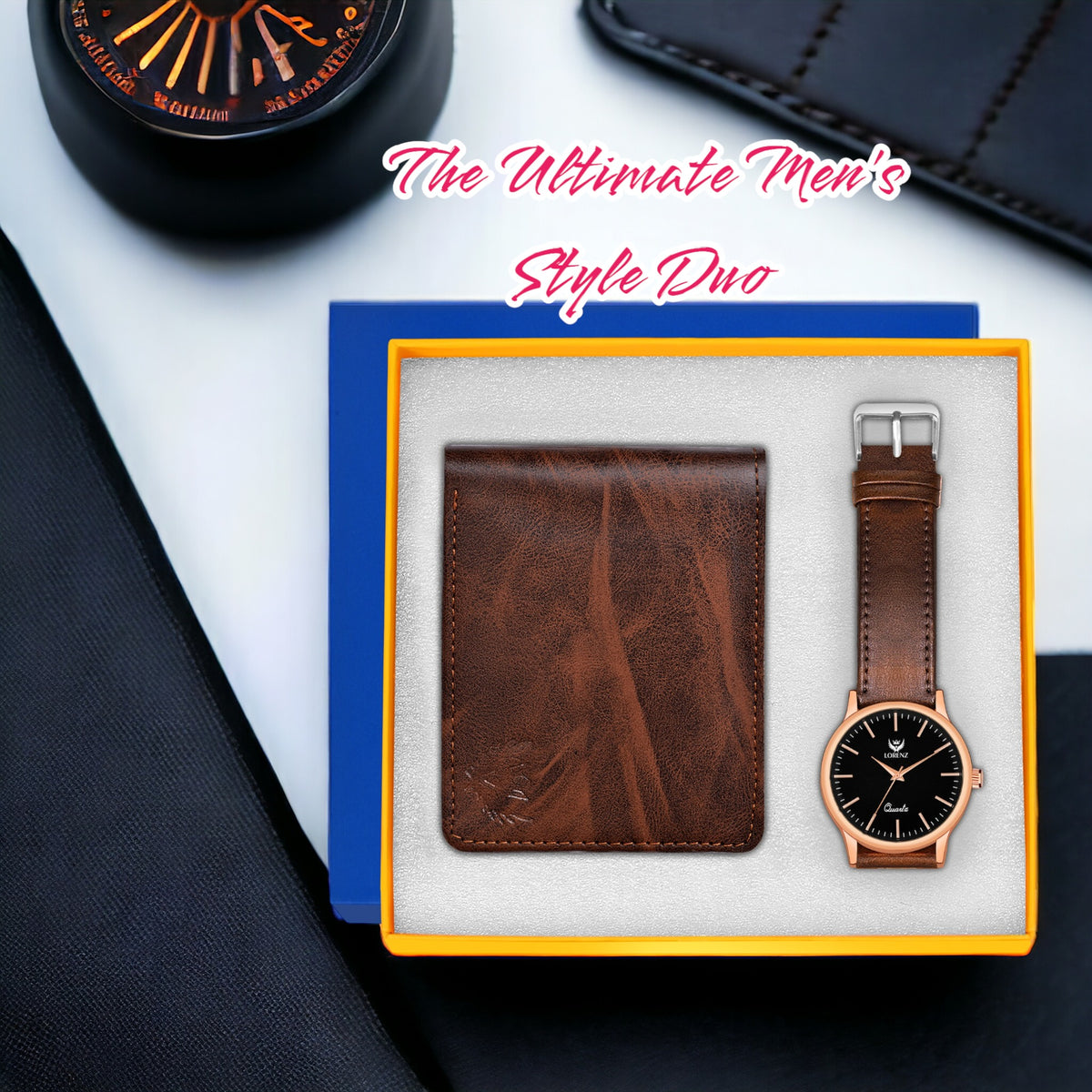 "The Ultimate Men's Style Duo: Watch and Wallet Gift Combos for Every ...