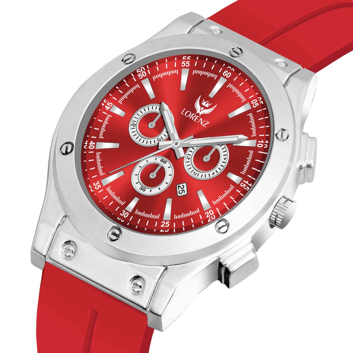 Lorenz Men's Red Dial Analog Watch with Magnetic Strap – Lorenz Fashion
